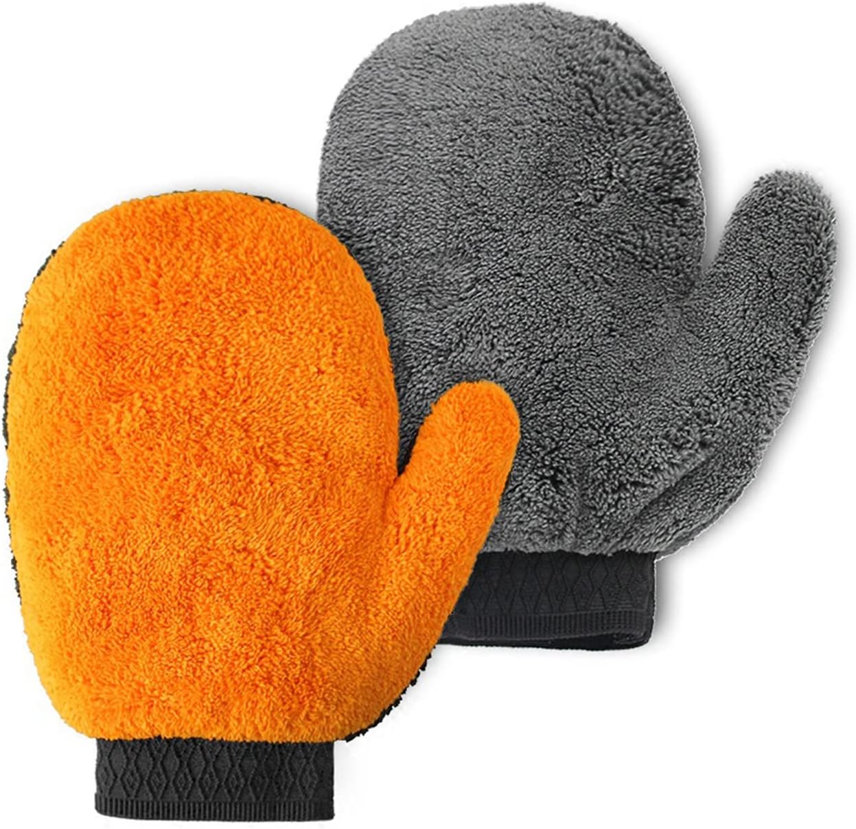 ZoneYan Autowaschhandschuhe, Auto Waschhandschuhe Microfaser, Weicher ...