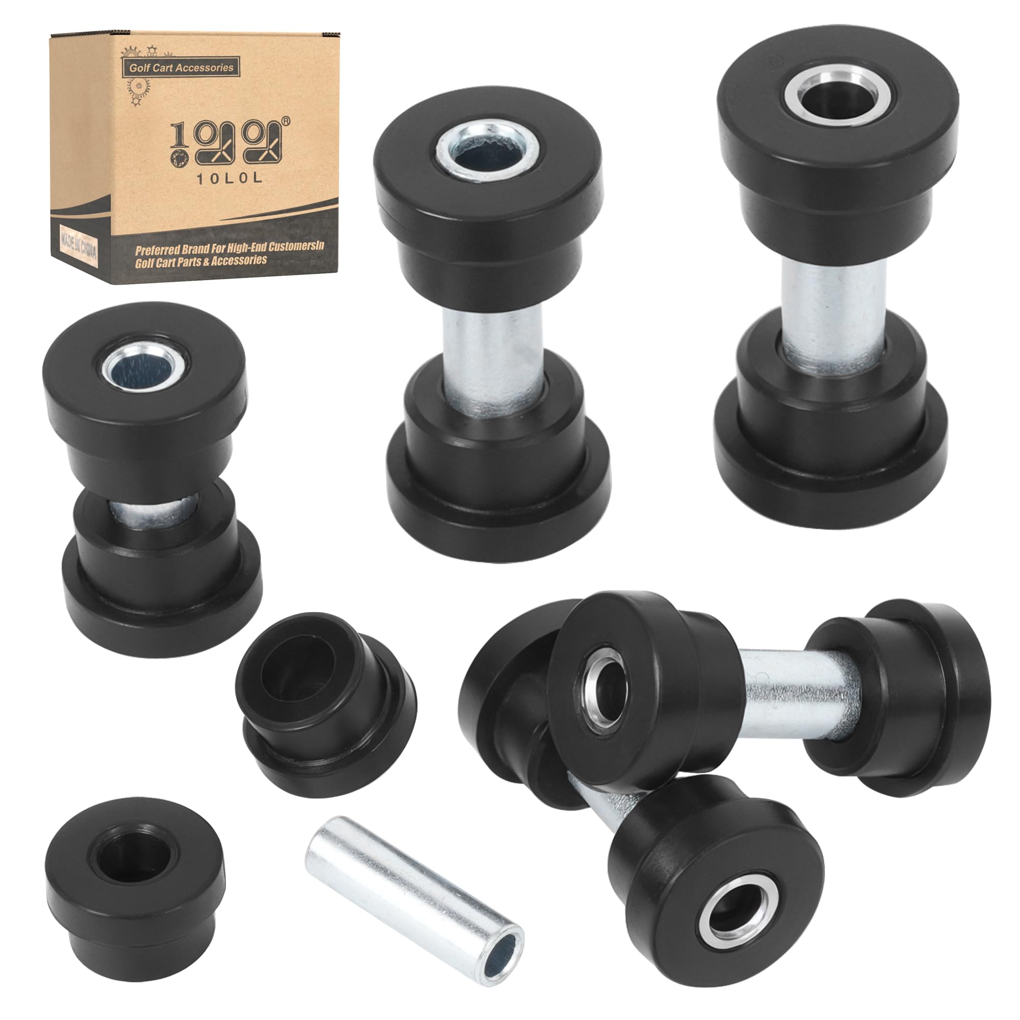 Snapklik.com : 10L0L Golf Cart Rear Leaf Springs & Shackles Bushing ...