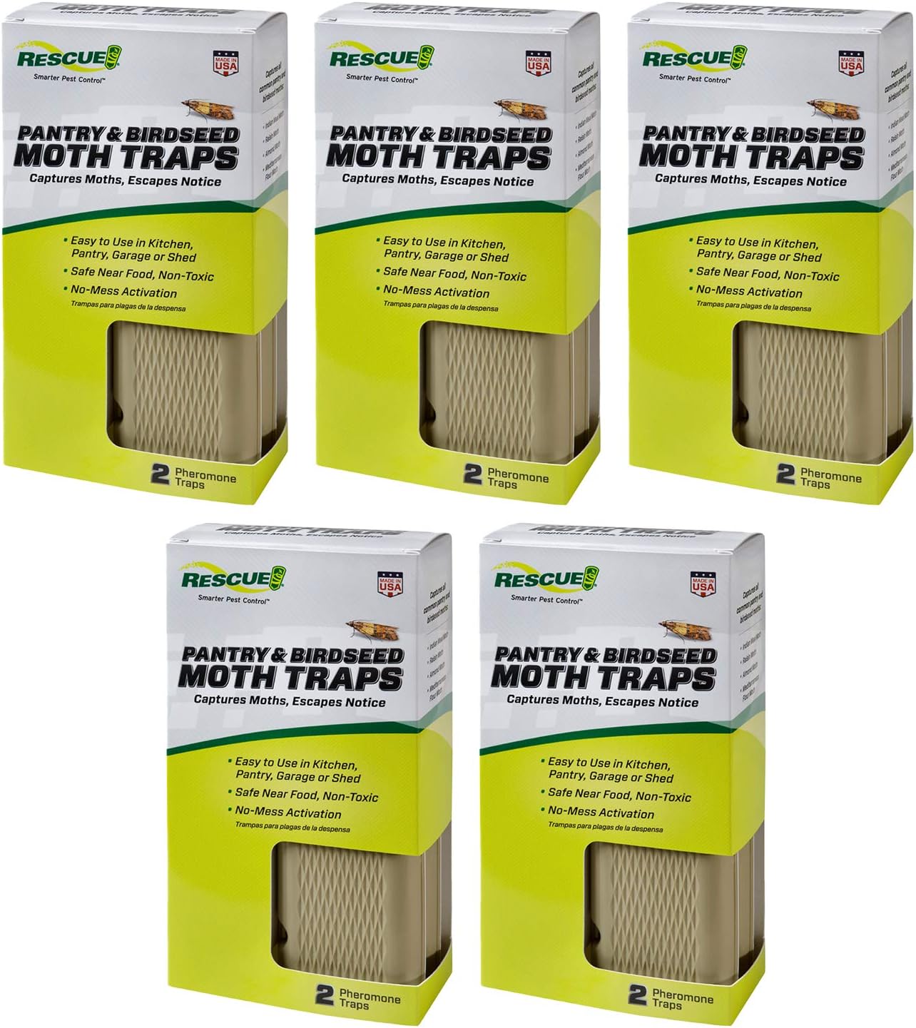Amazon.com : Pro-Pest Pantry Moth Traps - 6 Ready to Use Pre-Baited ...