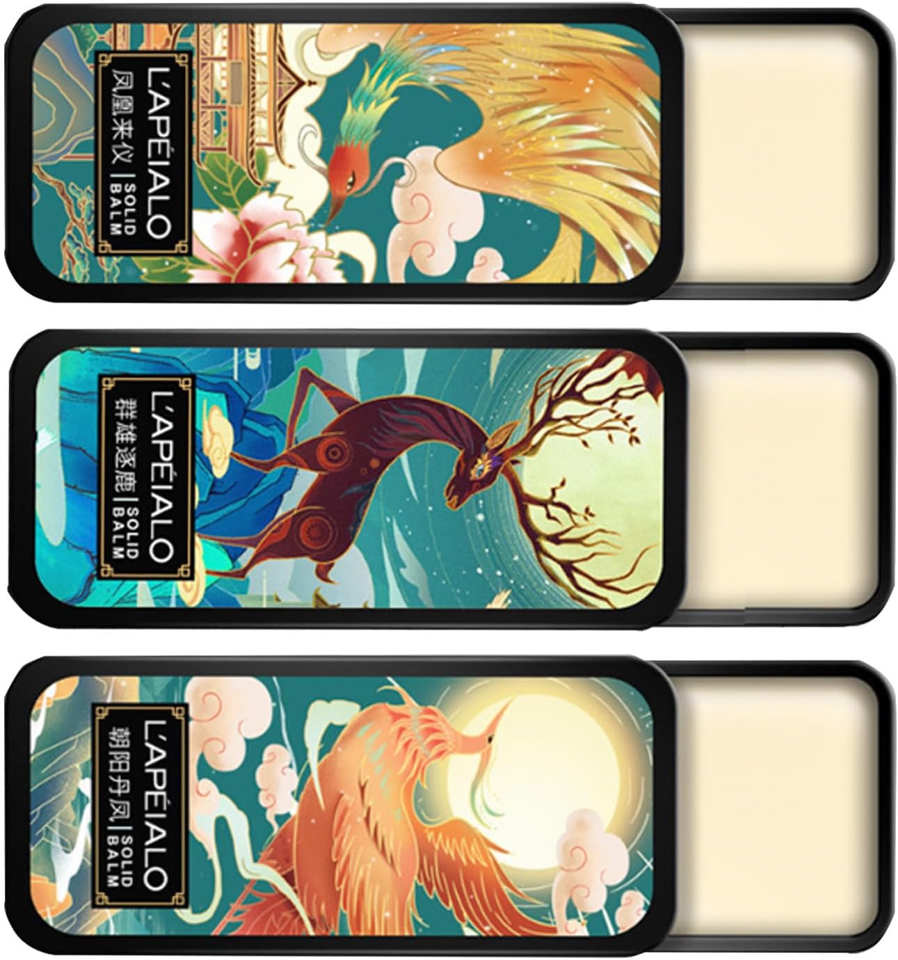 Grospe 3 Packs Solid Balms Set Solid Perfume Portable Pocket Balm ...