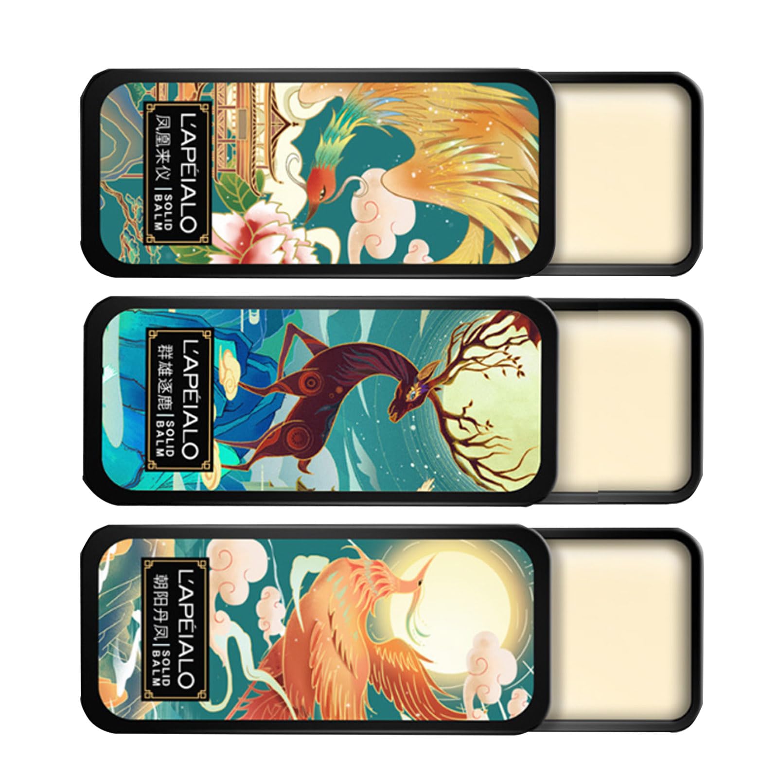 Grospe 3 Packs Solid Balms Set Solid Perfume Portable Pocket Balm ...