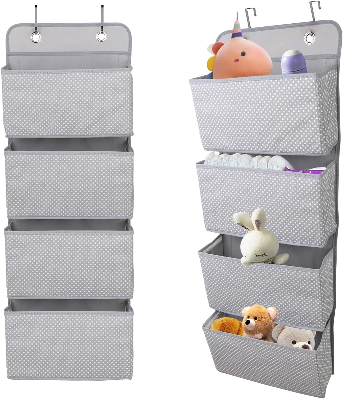 Vesta Baby Over Door Hanging Organiser with Hooks - Unisex Space Saving ...