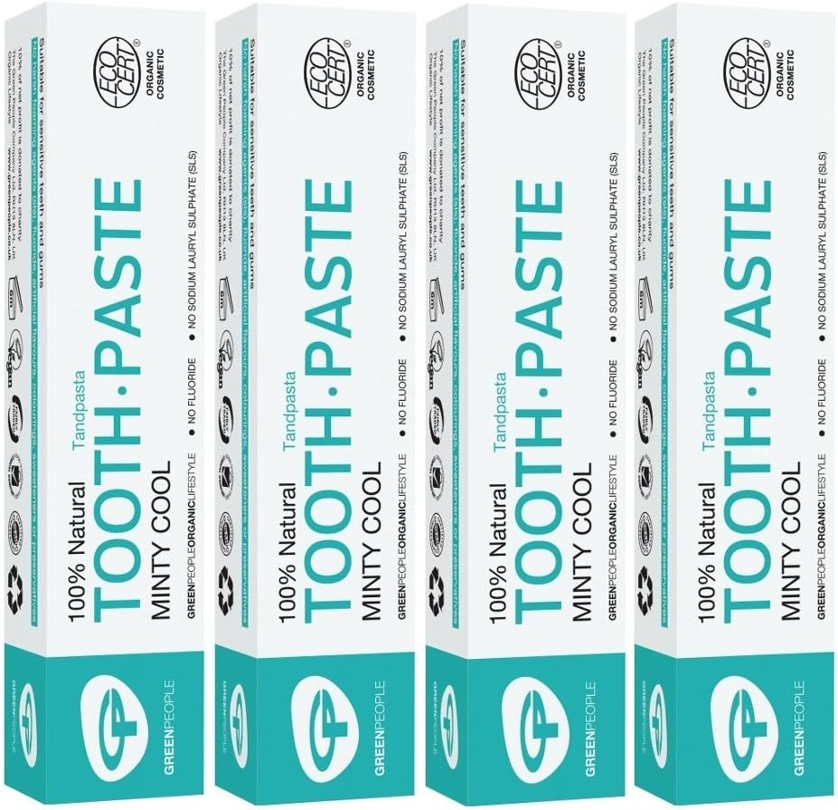 Green People Minty Cool Toothpaste 50ml X 4 (Pack of 4) : Amazon.co.uk ...