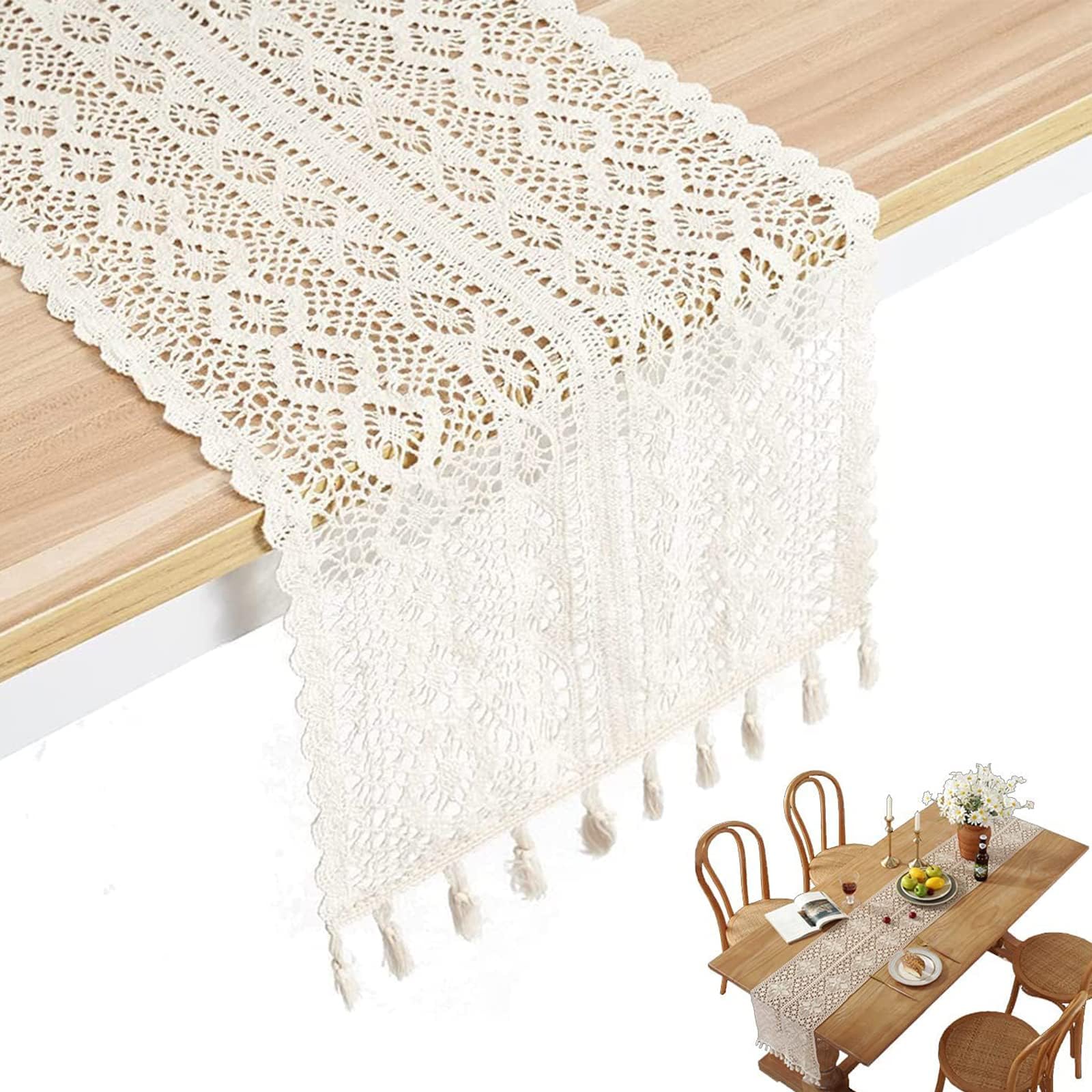Onlyesh Lace Table Runner for Wedding Decor : Amazon.co.uk: Home & Kitchen