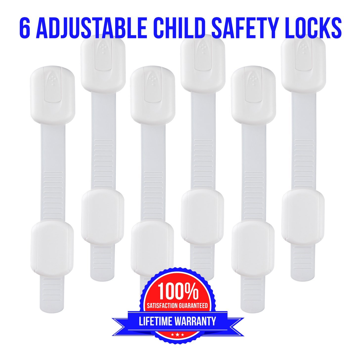 Amazon.com: MySmooshyChild Safety Lock Latches with 6x3M Tapes - 6 Pack ...