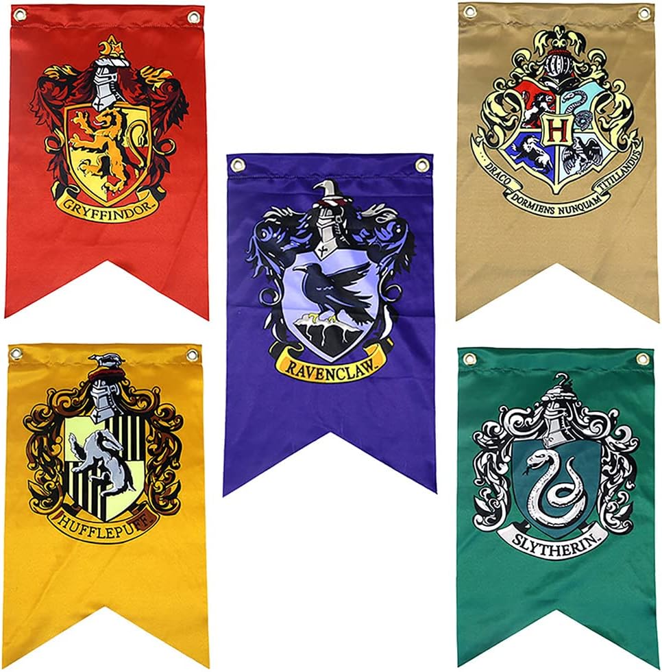 Bannière Officielle Harry Potter Drapeau de la Maison Poudlard Affiche ...