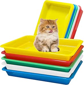 Amazon.com : Hlimior 15Pcs Small Kitten Litter Box, Shallow Kitten ...