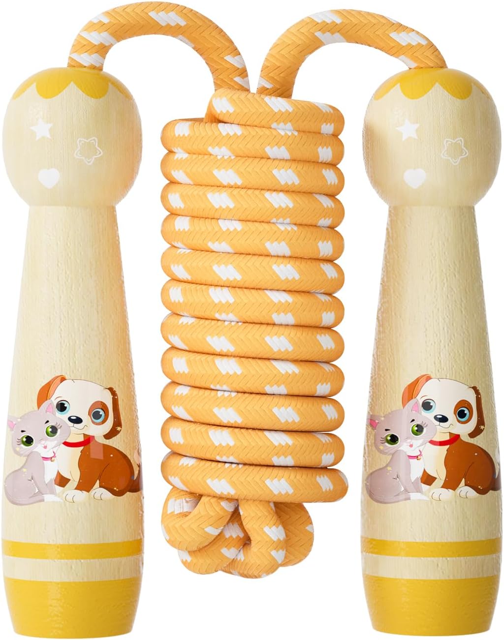 Amazon.com : Jump Rope for Kids-Adjustable Cotton Braided Skipping Rope ...