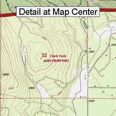 Amazon.com : USGS Topographic Quadrangle Map - Clark Fork, Idaho ...