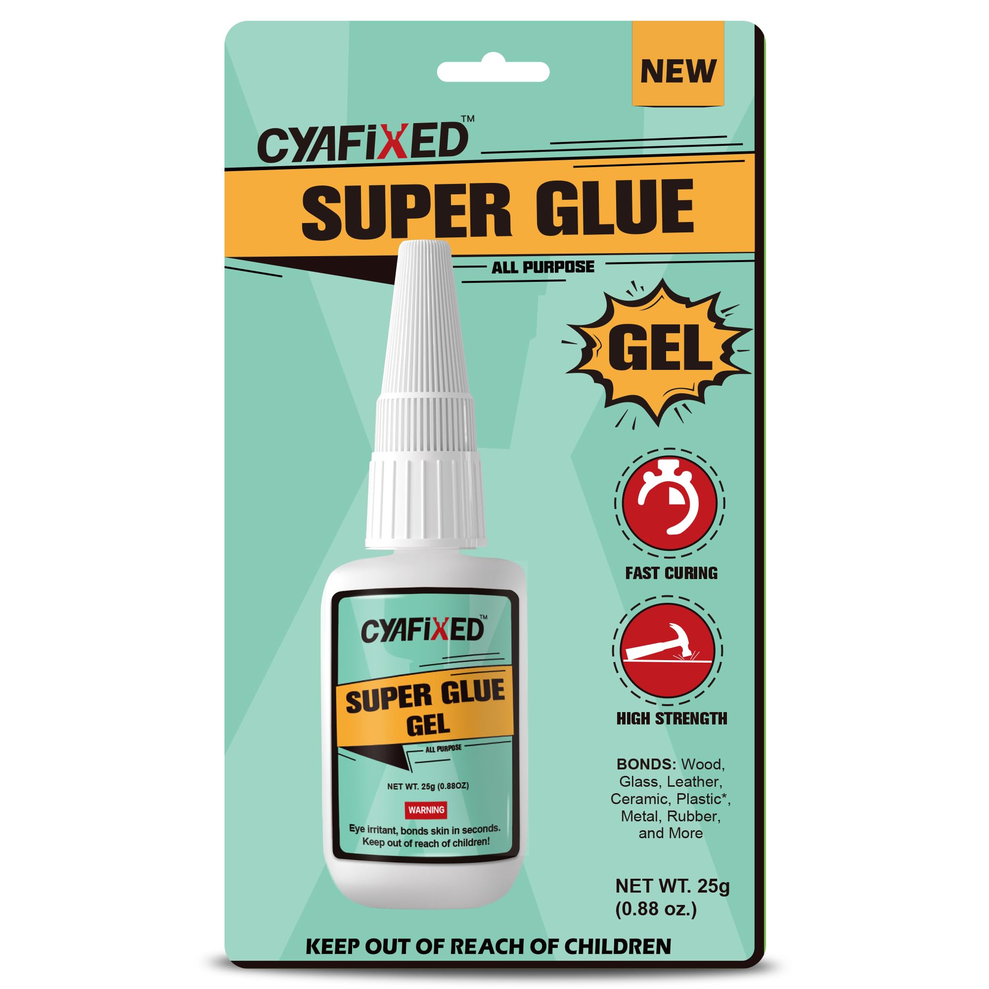 CYAFIXED Super Glue Gel, All - Purpose Superglue, Cyanoacrylate Instant ...