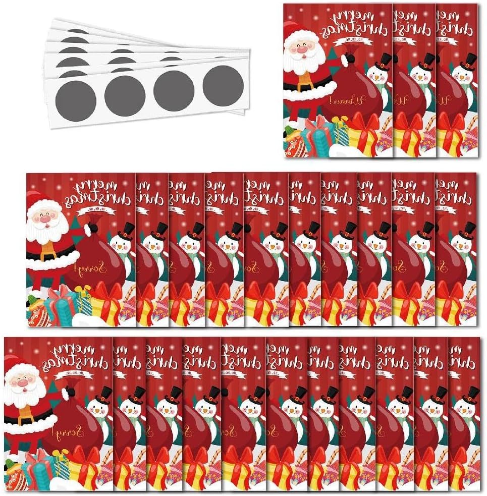 Amazon.com: 24pcs/set Interactive Raffle Card Souvenirs Scratch Off ...