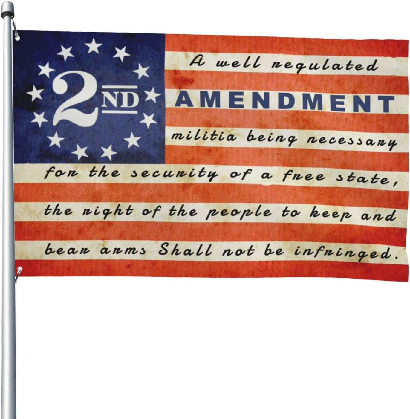 Amazon.com : 4x6 Ft 2nd Second Amendment Flag Flag Indoor/Outdoor ...