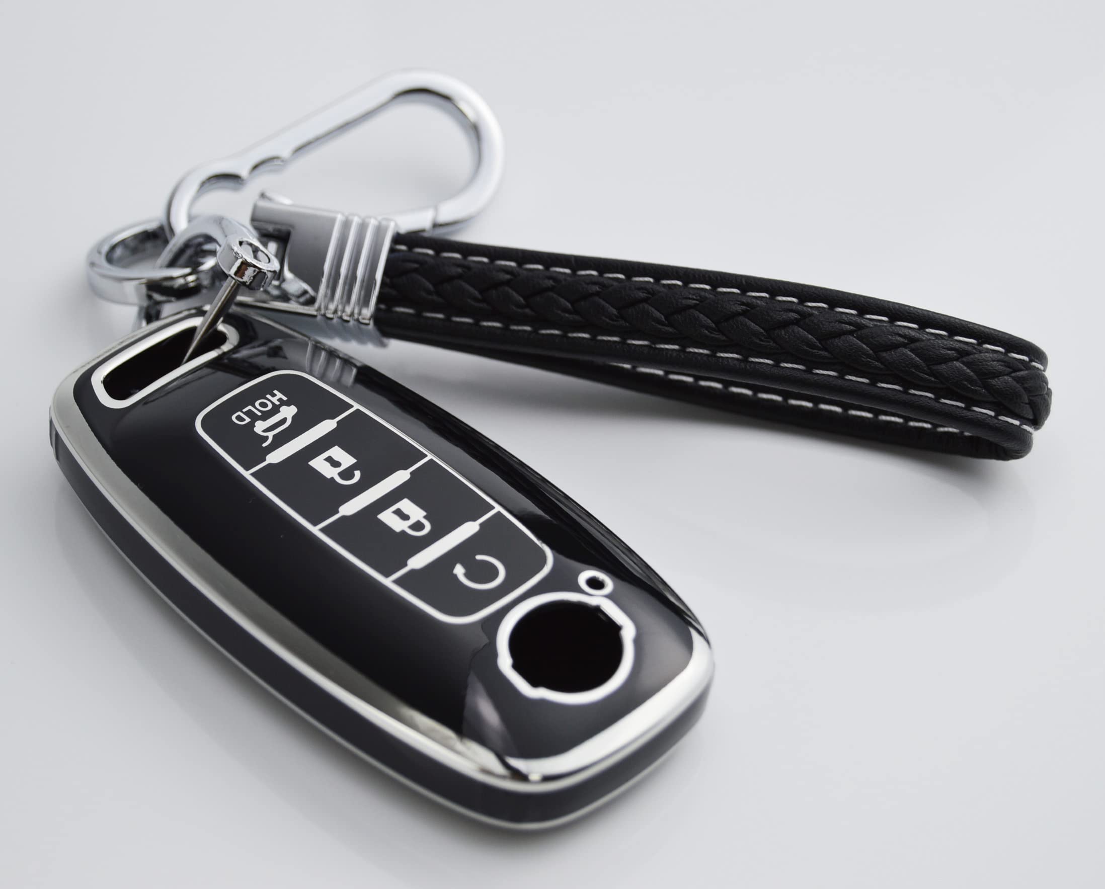 Amazon.com: TPU Remote Smart Key Fob Case Cover Protector + Keychain ...