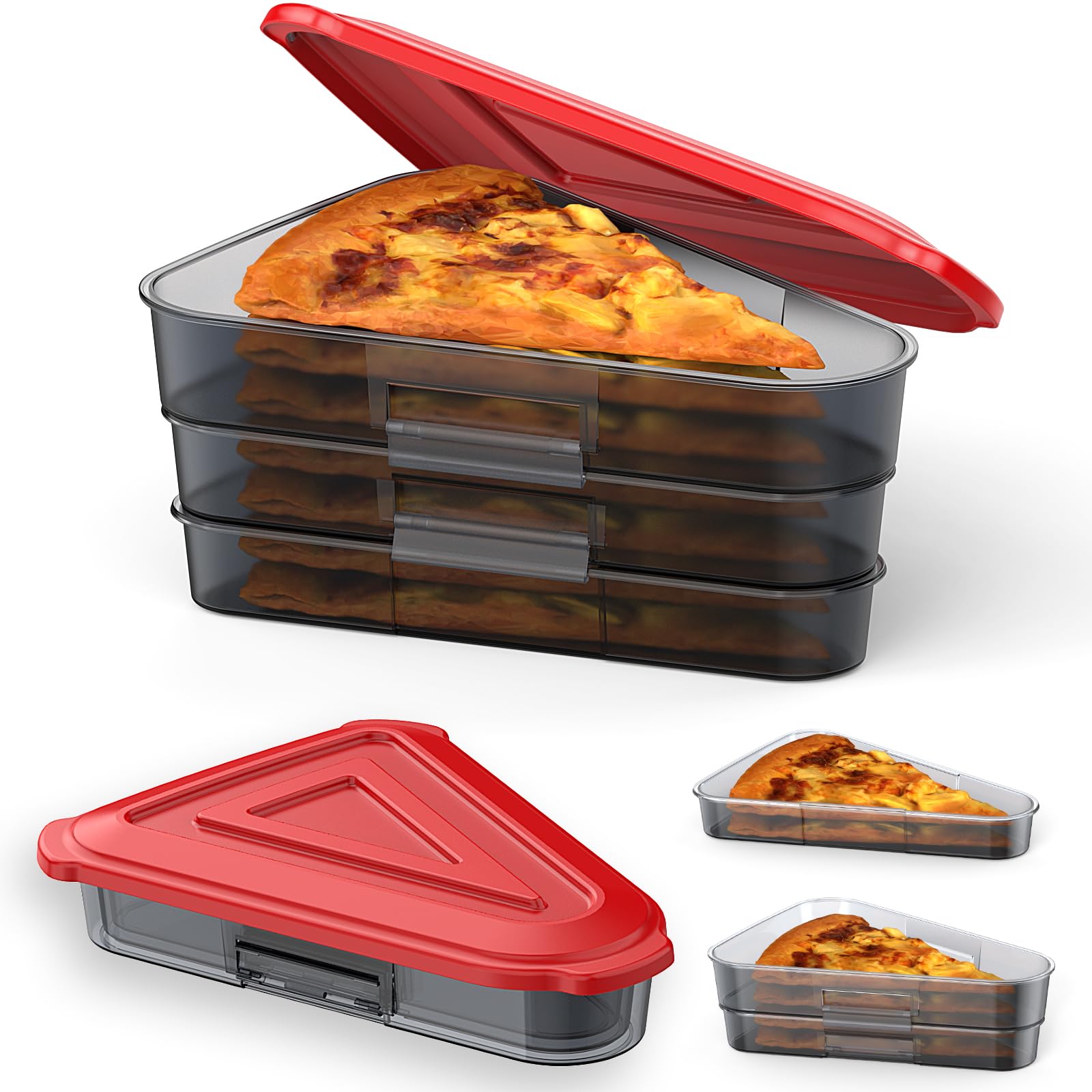 Amazon.com: Yuiisenn Pizza Storage Container, Expandable Pizza Slice ...