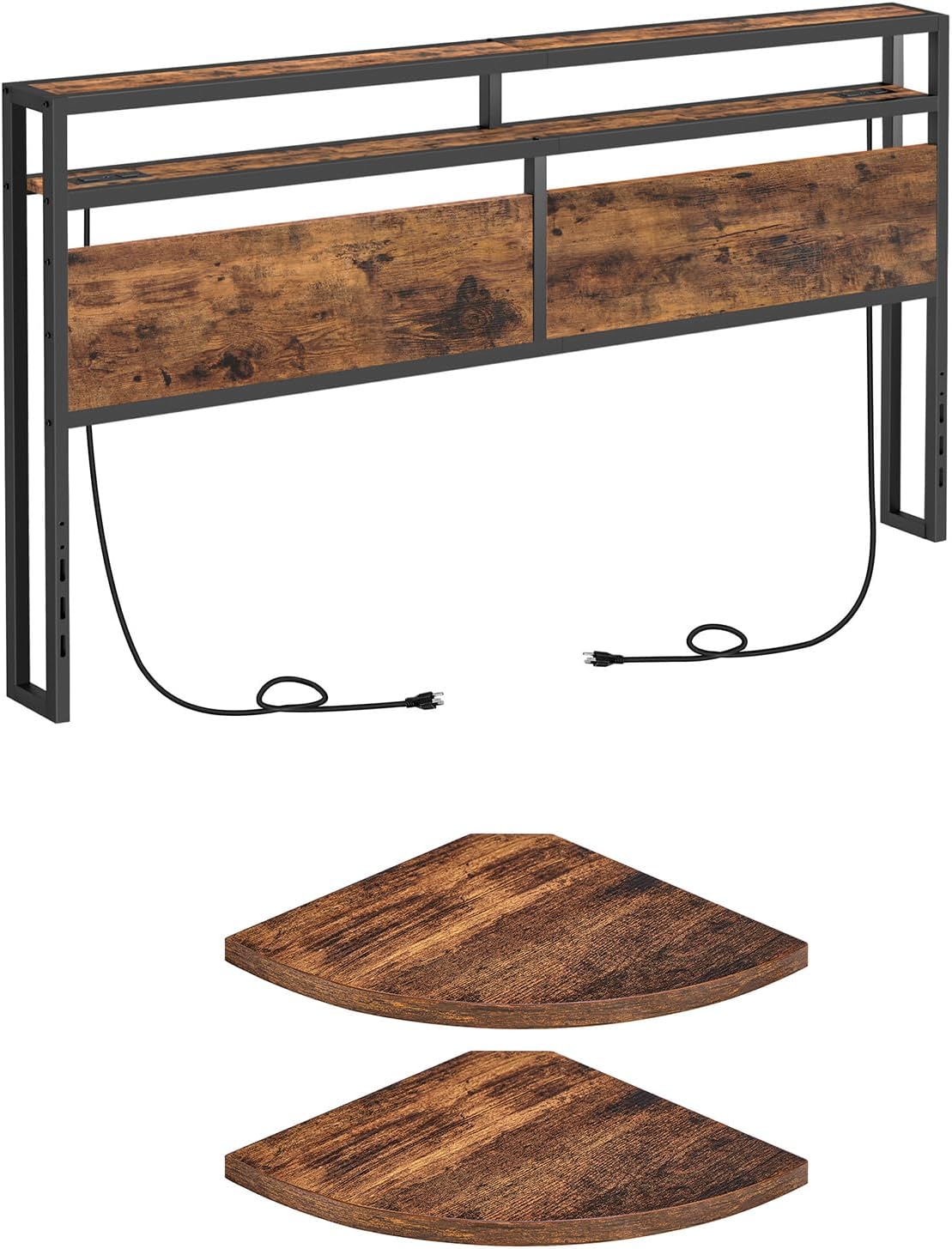 Amazon.com: HOMCENES King Size Headboard, Storage Headboard with 2 ...