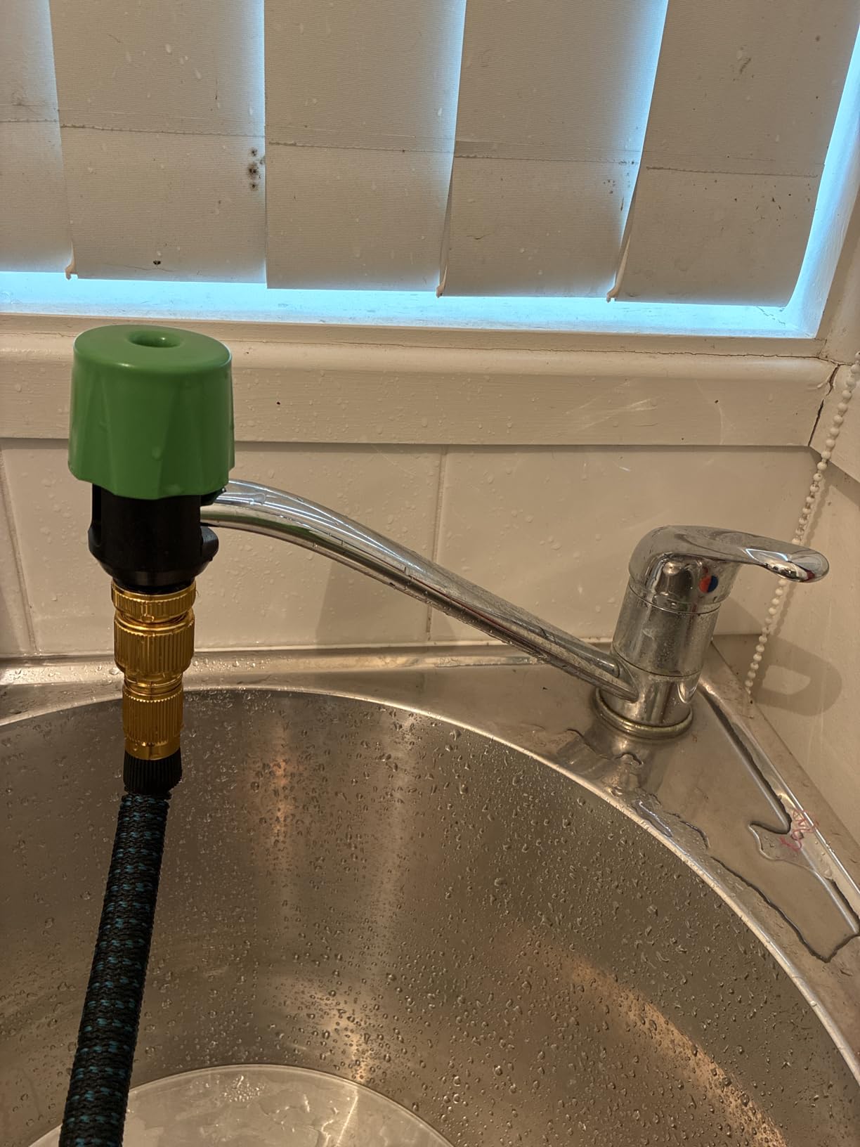 Universal Kitchen Tap to Garden Hose Connector, Indoor Outdoor Mixer ...