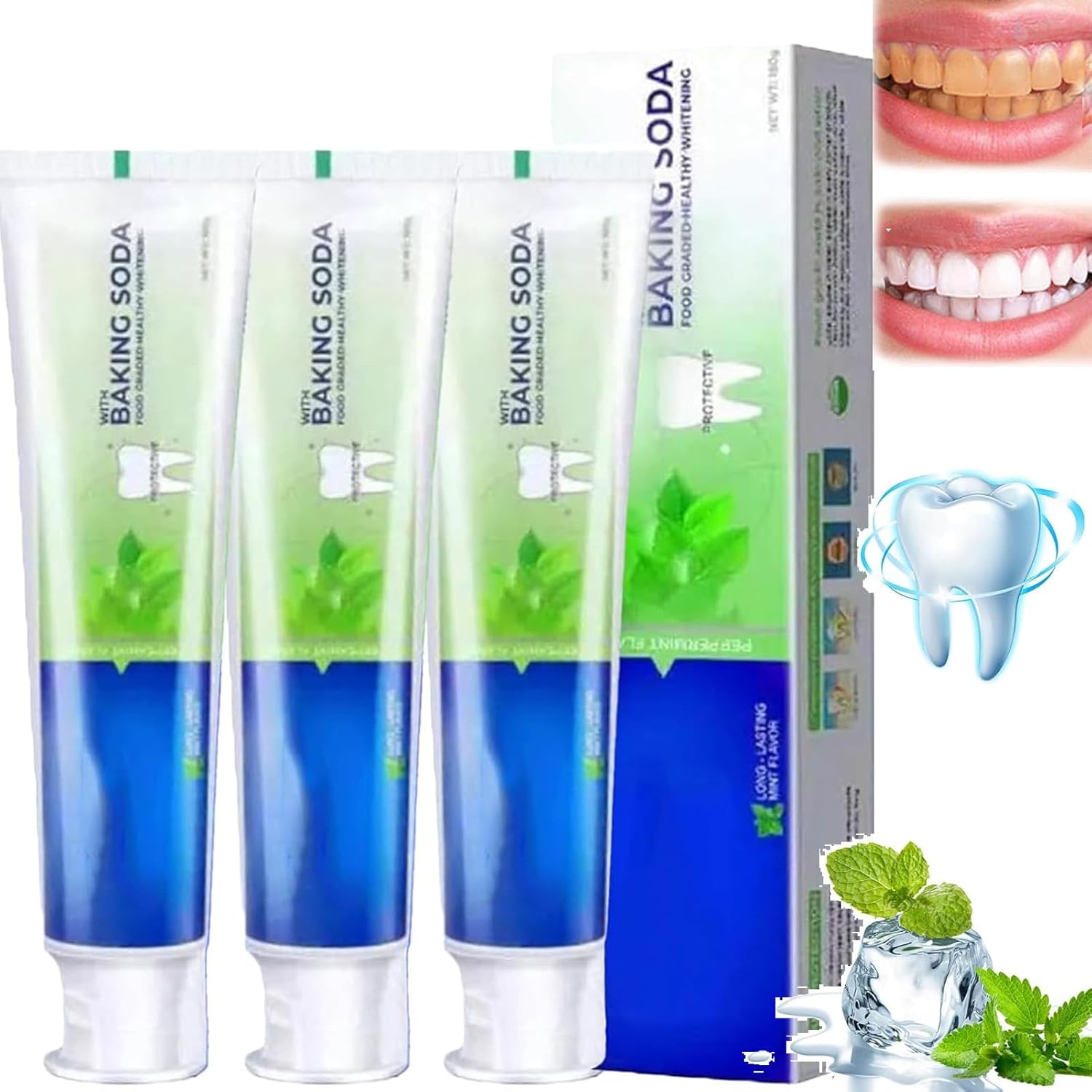 Amazon.com: Face U Toothpaste, Face U Whitening Peppermint Toothpaste ...