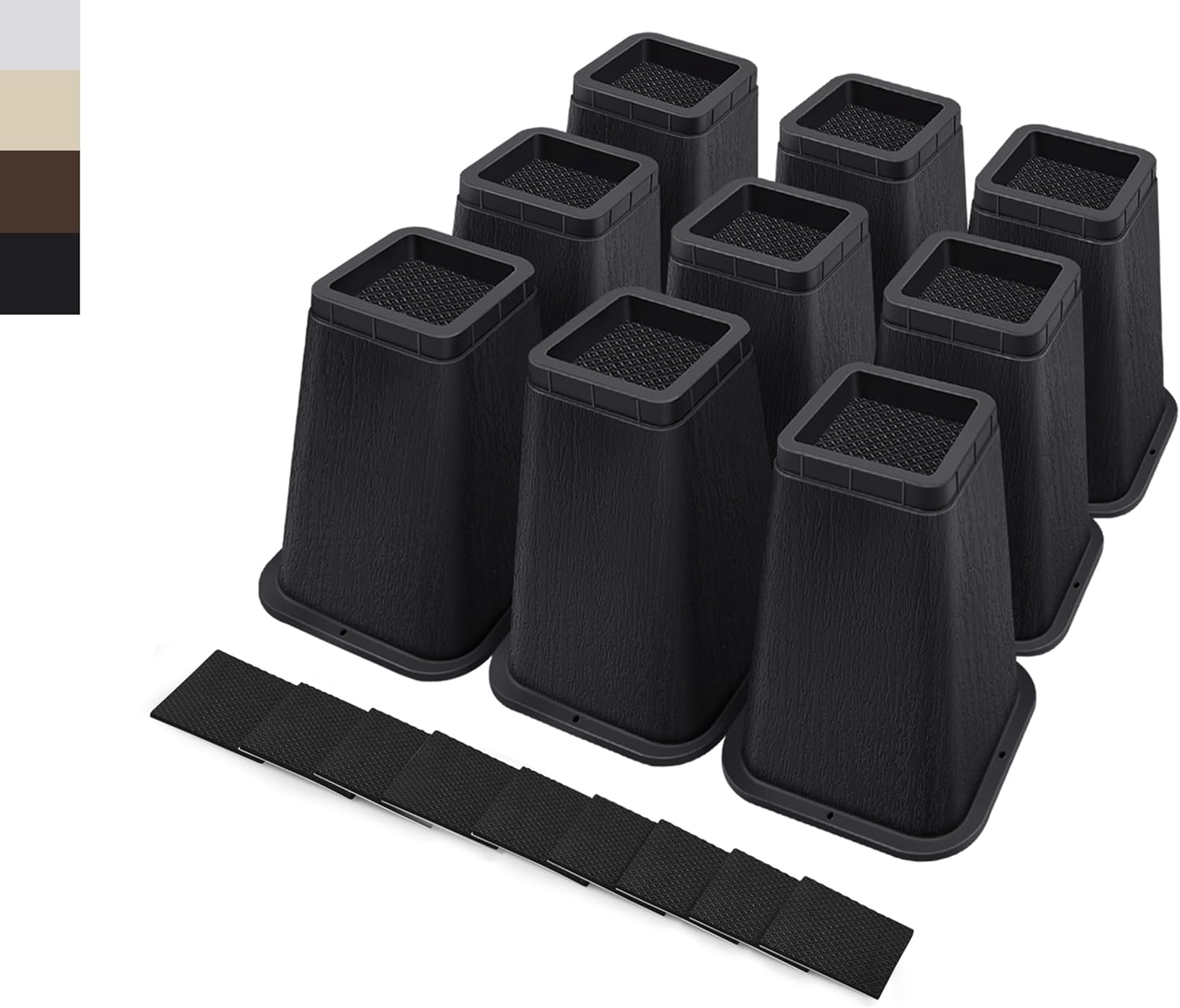 Amazon.com: ANNKUT 8 Inch Heavy Duty Bed Risers, Furniture Risers for ...