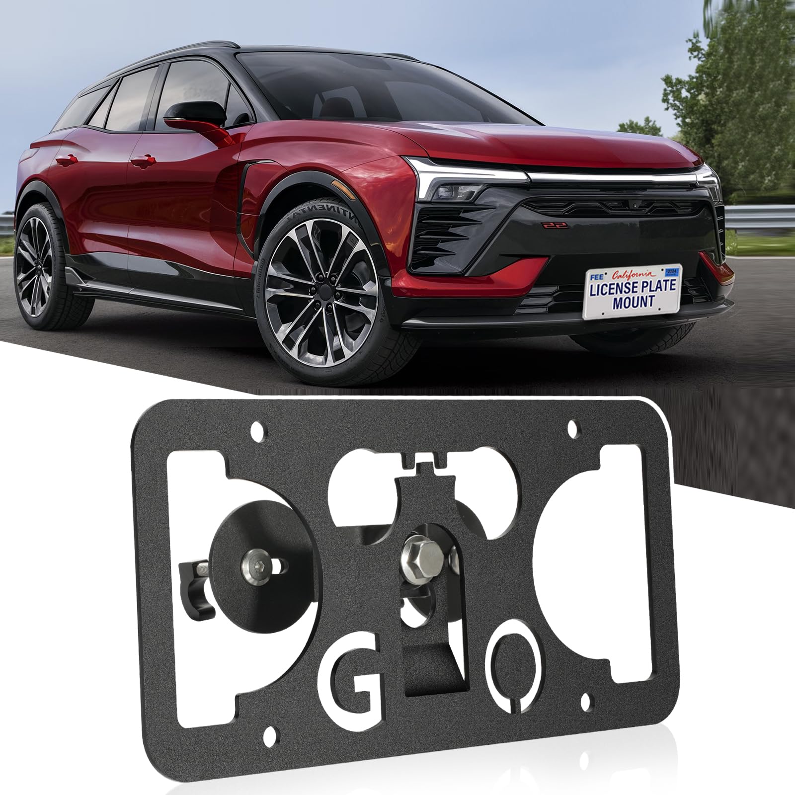 Snapklik.com : No Drill Front Bumper License Plate Mount Compatible