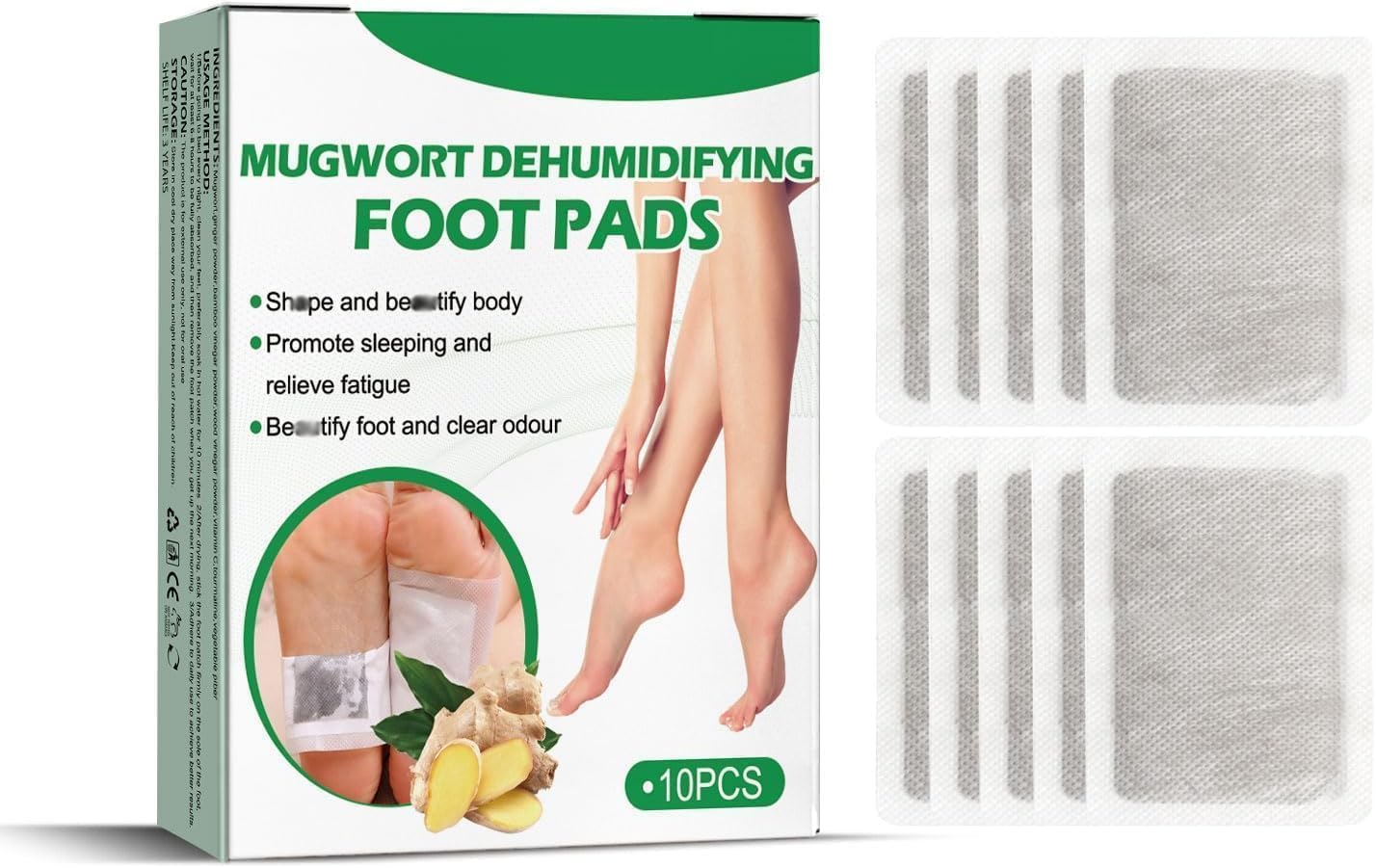 Amazon.com: 20PCS Natural Mugwort Sleep Foot Patches - Comfortable Foot ...
