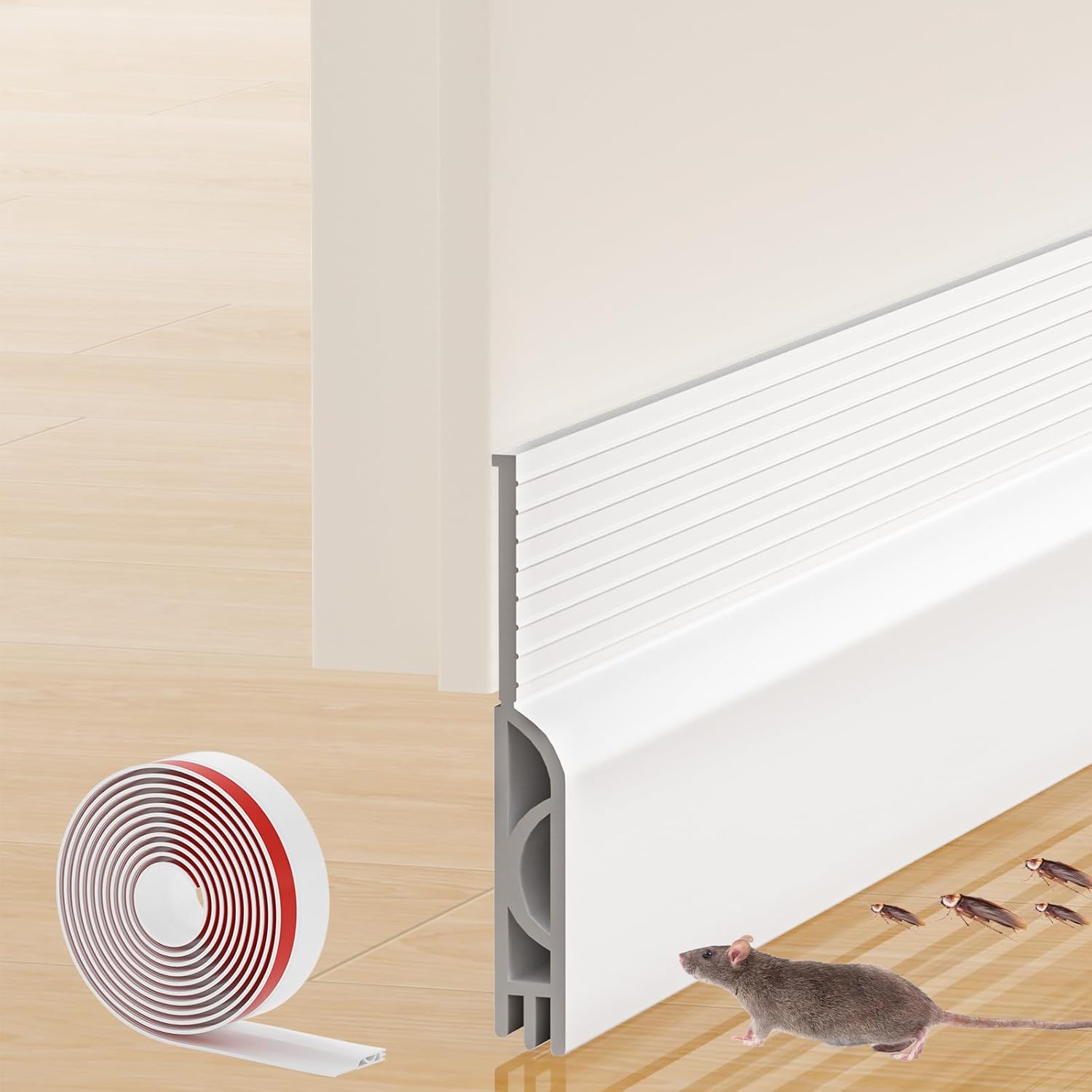 Amazon.com: Door Draft Stopper, 39 Inches Door Sweep for Bottom of Door ...