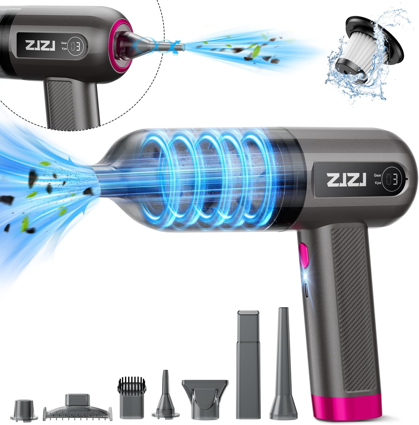 Amazon.com - AOLWEEC Mini Car Vacuum Cleaner, Handheld Vacuum Cordless ...