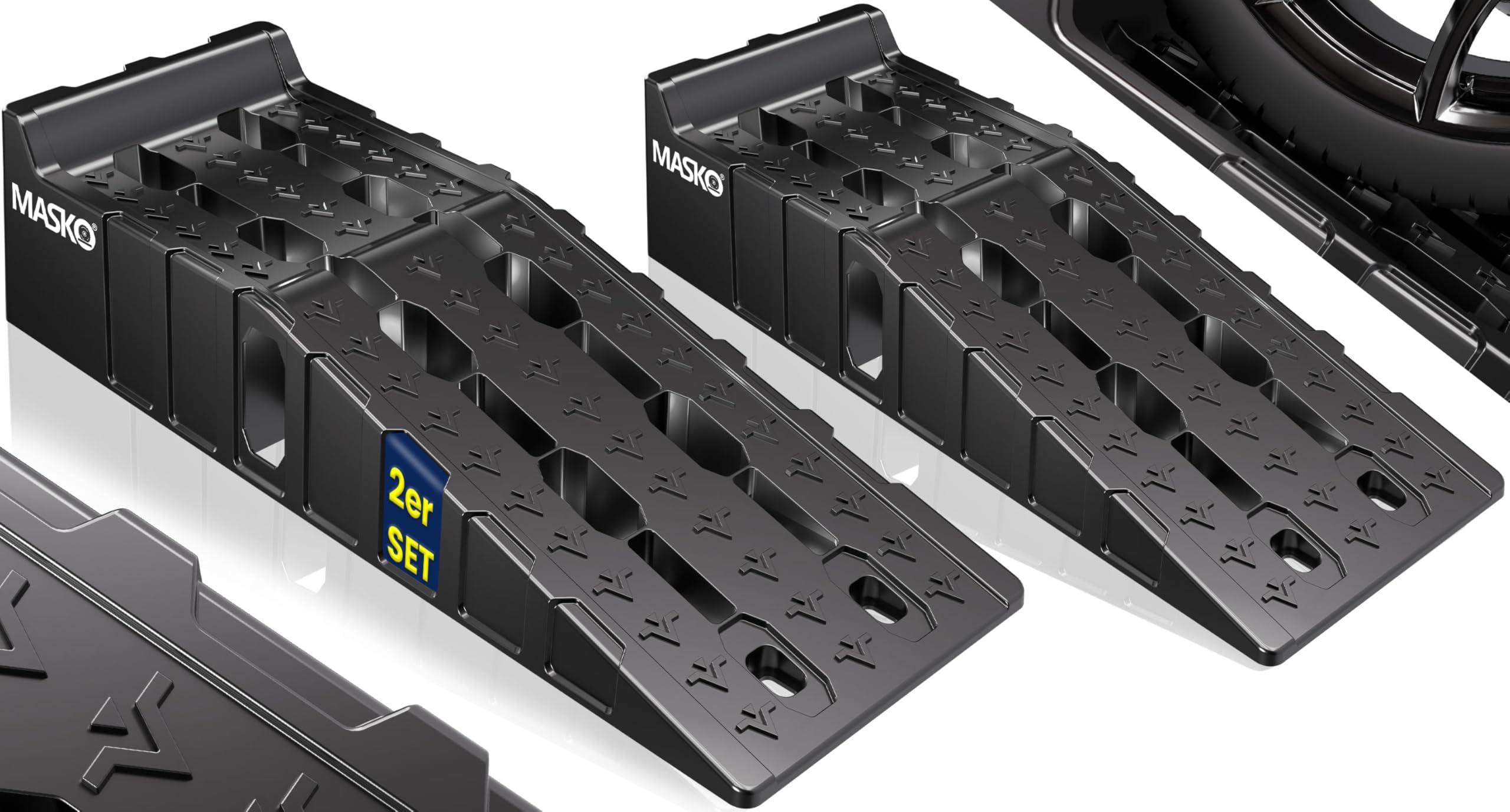 XPOtool Set di 2 rampe di livellamento per carichi pesanti fino a 5 t ...