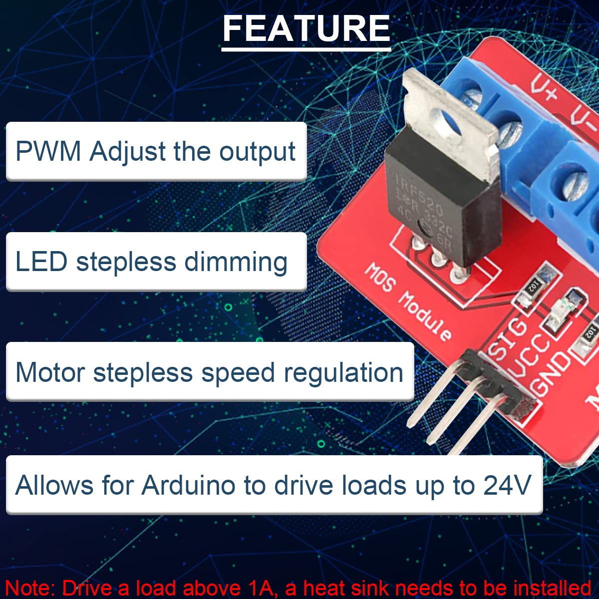 Snapklik.com : DAOKAI 10PCS Driver Module MOSFET Tube Field Effect Tube ...