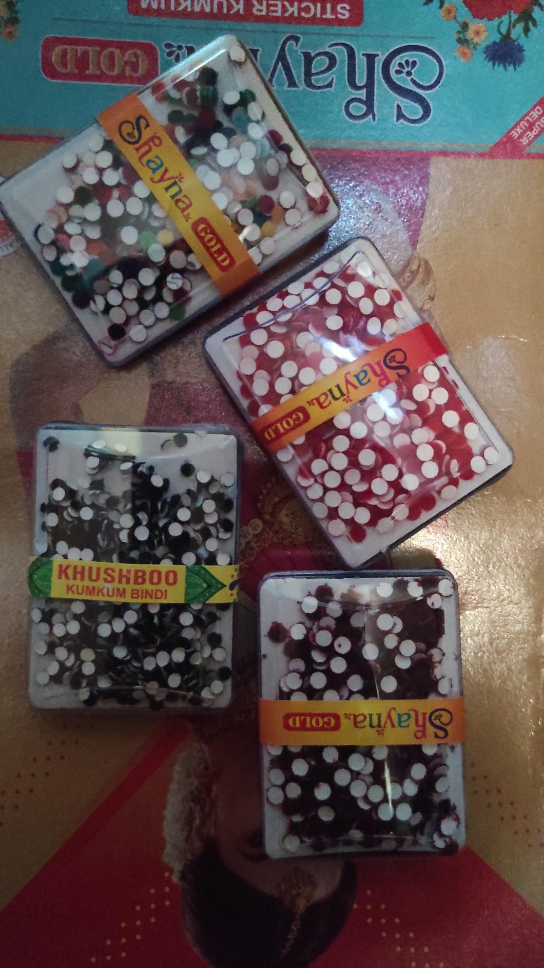 Sidhav Bindi Daily Use Forehead Bindi For Women Pack of 4 Boxes Red ...