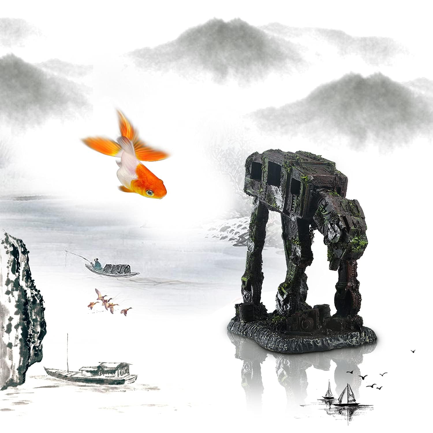 Snapklik.com : Star Wars Aquarium Decorations, Cool Walking Land Tank ...