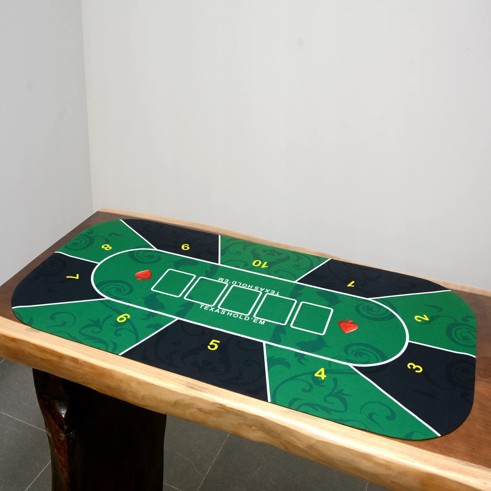 (similar)47 x 24Inch Texas Hold'Em Poker Mat Portable Rubber Poker ...