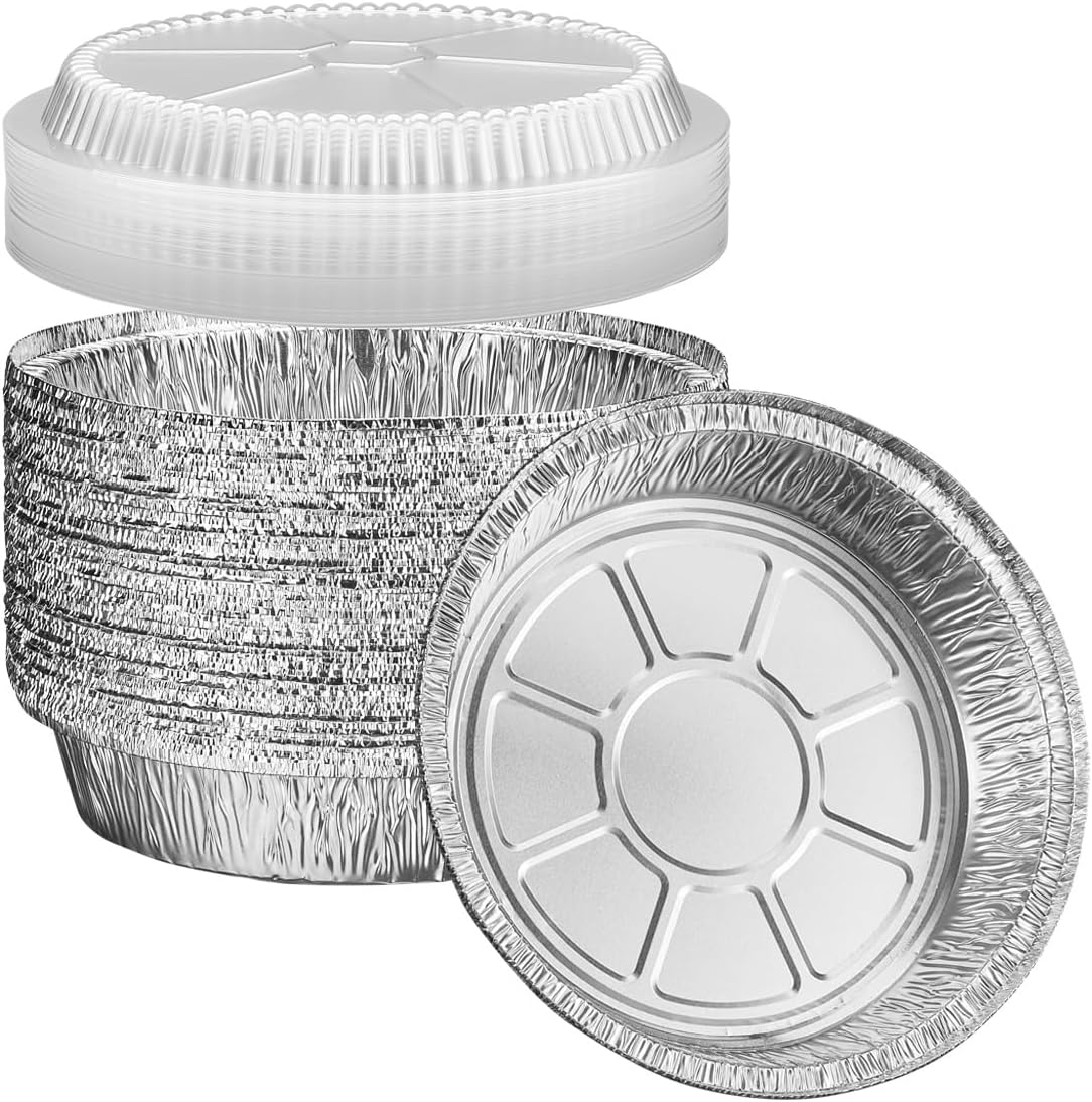Amazon.com: DCS Deals 40-Pack of 9-Inch Round Foil Pans with 40 Dome ...