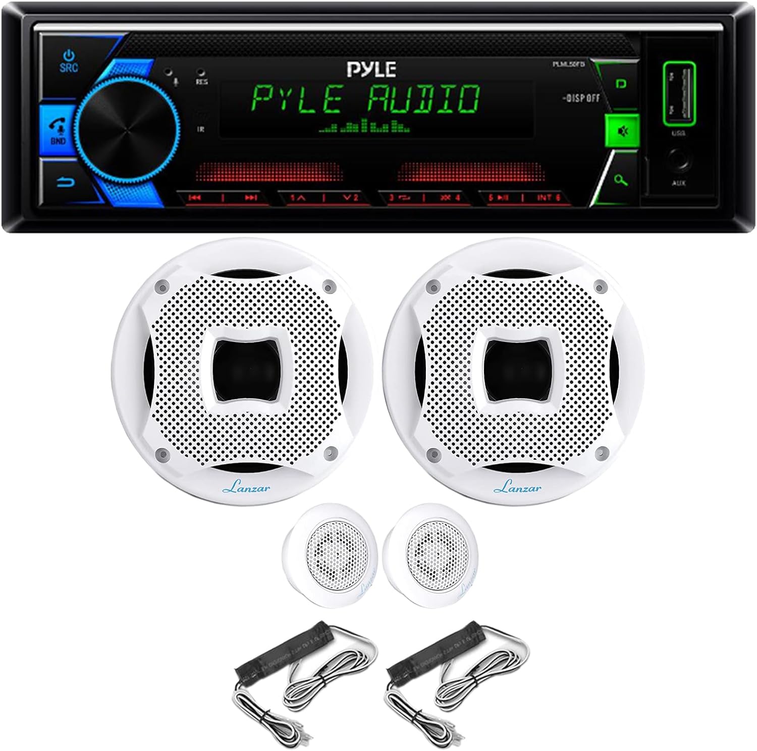 Amazon.com: Pyle PLML50FB Single DIN Bluetooth 30 Preset Station Memory ...