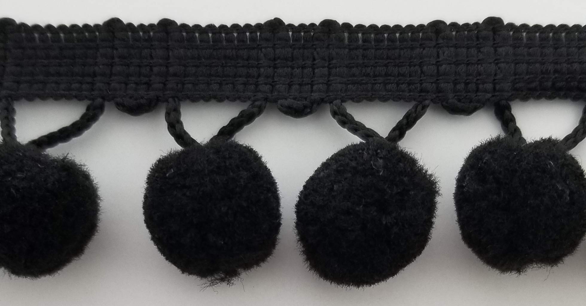 Amazon.com: 5/8" Pom Pom Polyester Ball Fringe - 12 Continuous Yards ...