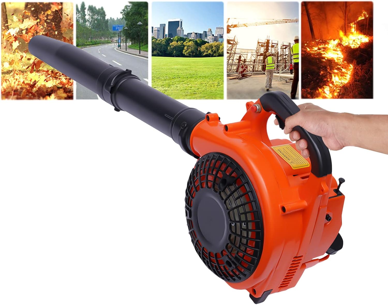 Amazon.com: Hand-held Gas Leaf Blower - 25.4 CC Two-Stroke Engine - 0. ...