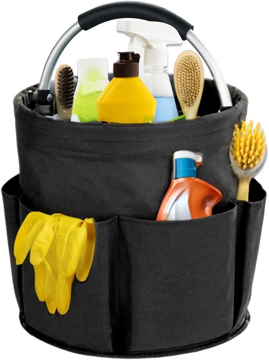 Jaffzora Cleaning Bucket Organiser Caddy, Cushioned Bag for Cleaning ...