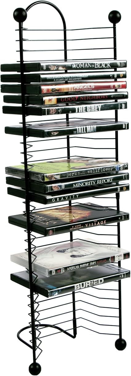 Amazon.com: Atlantic Nestable 32 DVD/Blu-Ray/Games Rack - Space Saving ...