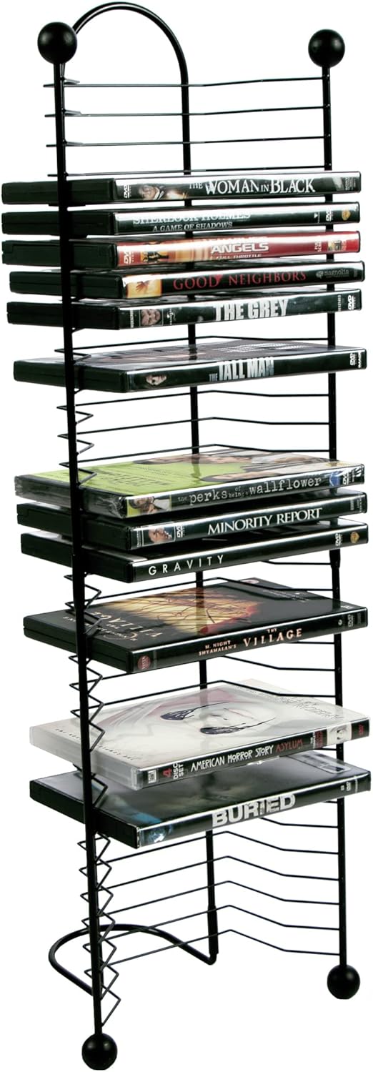 Amazon.com: Atlantic Nestable 32 Blu-Ray Rack - Space Saving Modern ...