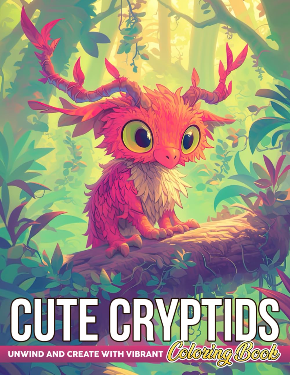 Amazon.com: Cute Cryptids Coloring Book: A Fun and Relaxing Cryptozoology Coloring Pagek of ...