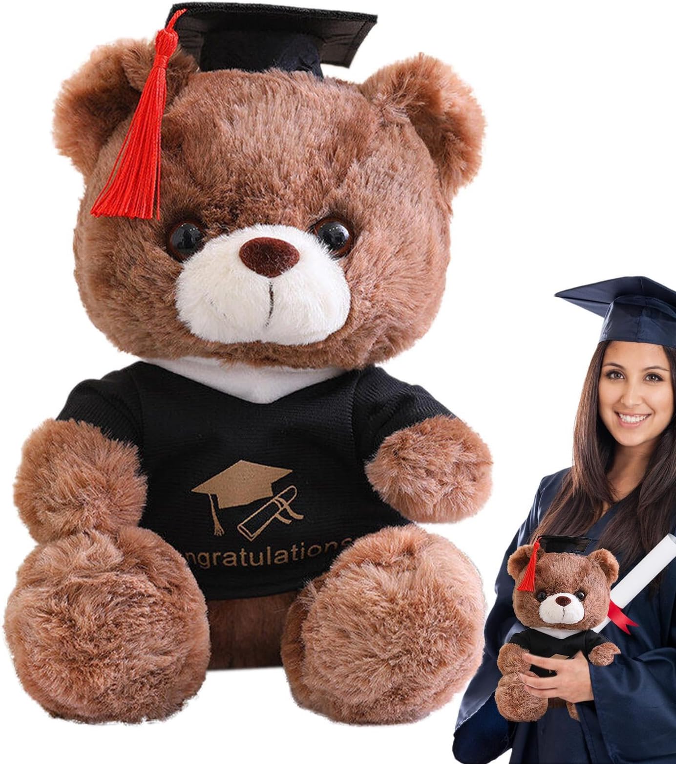 Elka Australia 2600-GRAD Graduation Teddy Bear Soft Plush Toy, Brown ...