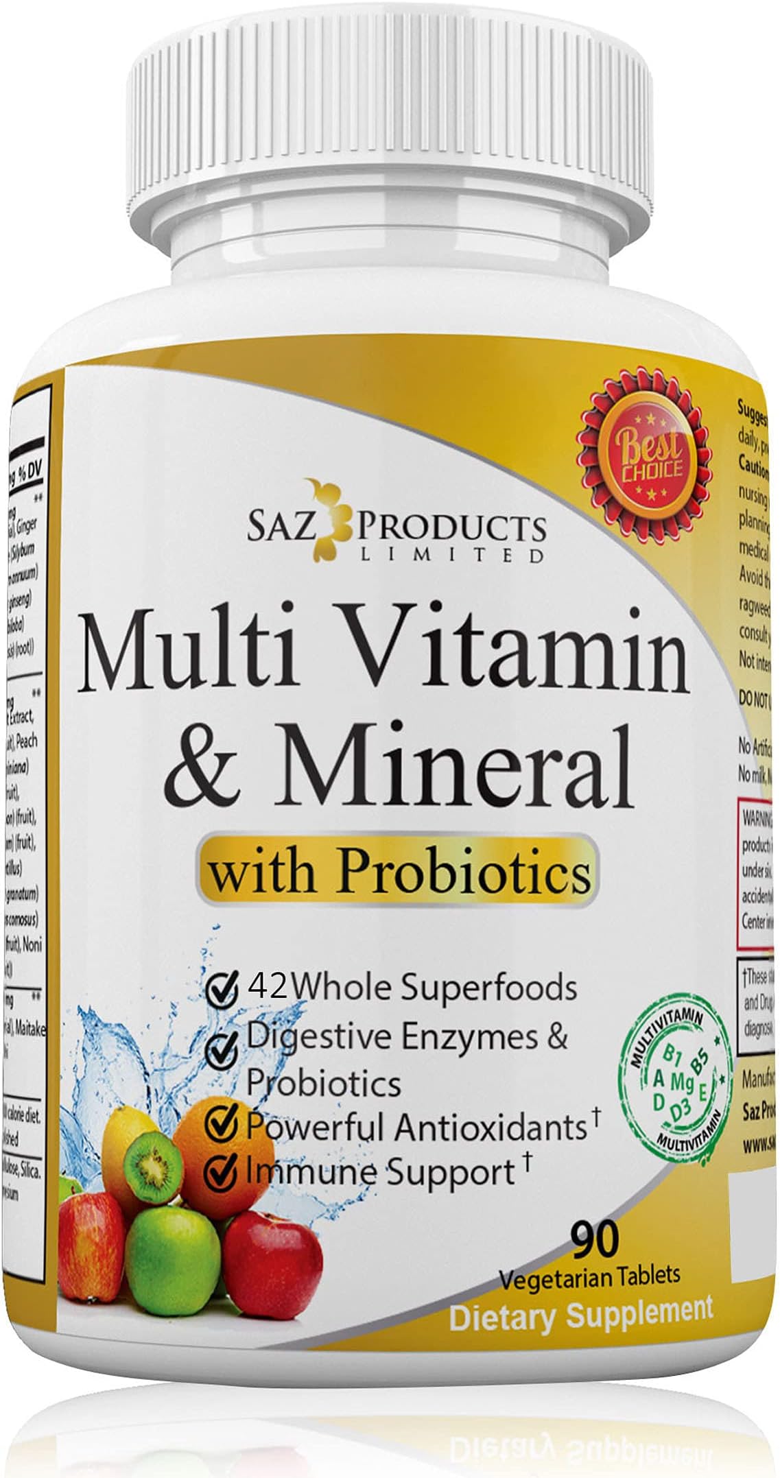 Amazon.com: Himalayan Organics Organics Multivitamin with Probiotics ...
