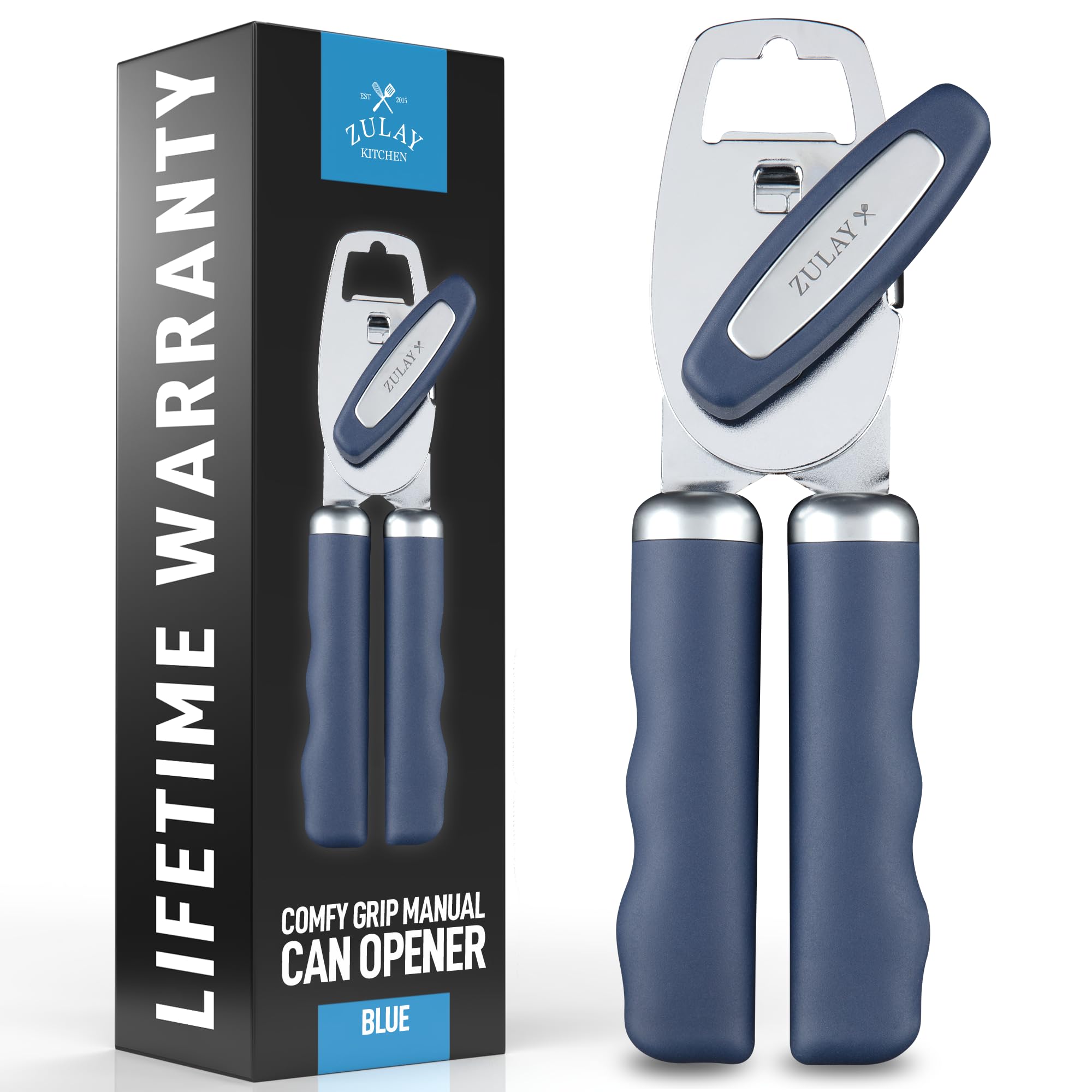 Amazon.com: Zulay Kitchen Heavy Duty Stainless Steel Can Opener Manual ...