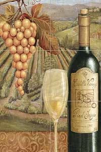 Amazon.com: Ceramic Backsplash Tile Mural Wine Themed Kitchen - French ...