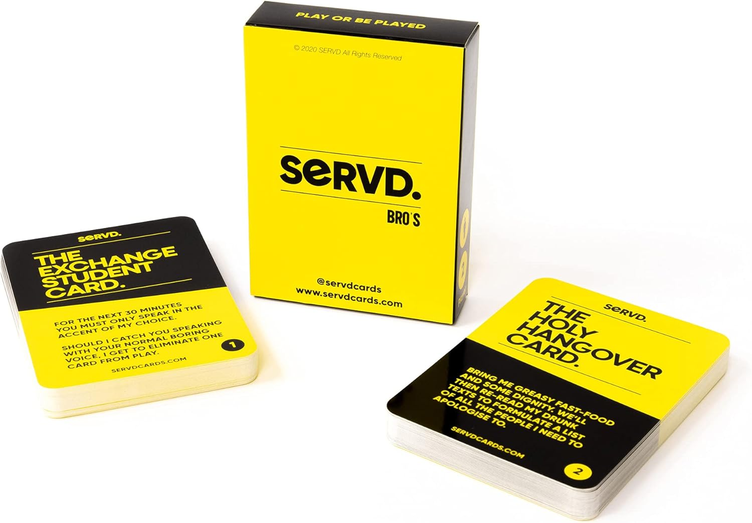 SERVD – Bro’s – The Hilarious Real-Life Card Game for Adults. Pull Rank ...