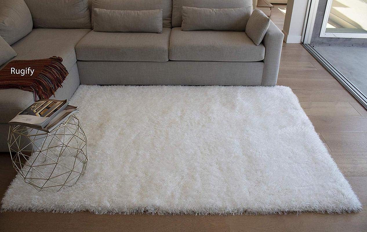 Buy GLOSS CARPET Shag Rug Extra Soft Extra Fluffy Shiny and high ...