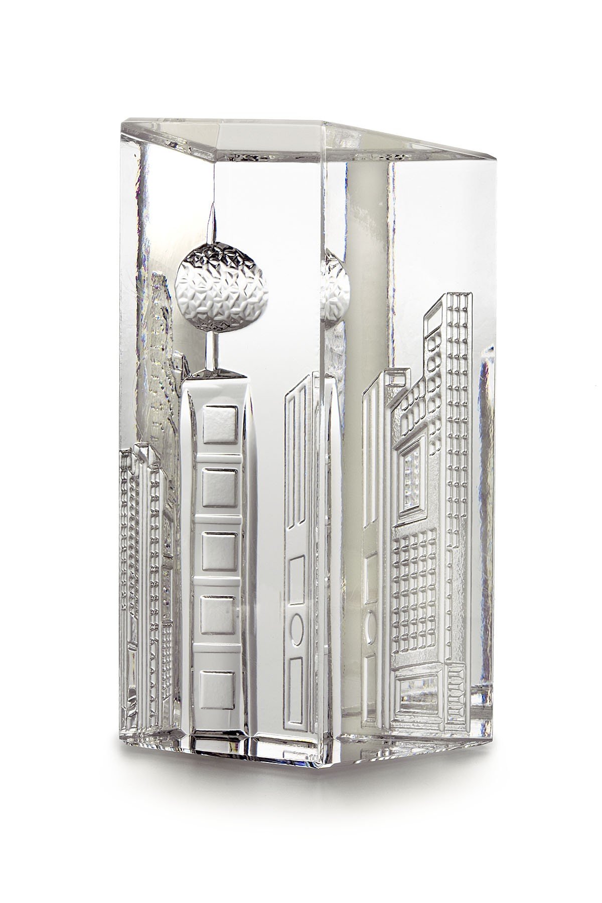 Amazon.com: Waterford Times Square Prism Paperweight : Office Products