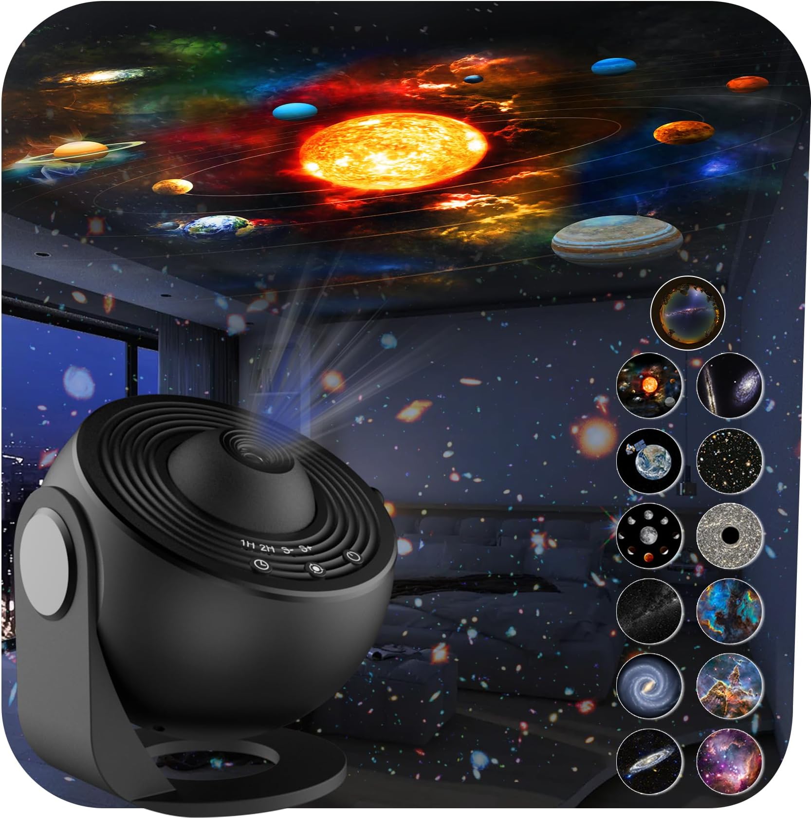 Amazon.com: Star Projector,Upgraded 13 in 1 HD Planetarium Galaxy ...