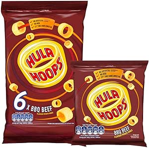 Hula Hoops BBQ Beef Multipack Crisps 6x24g : Amazon.co.uk: Grocery