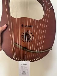 Amazon.com: Donner Lyre Harp, 16 Metal Strings, Mahogany Body and ...