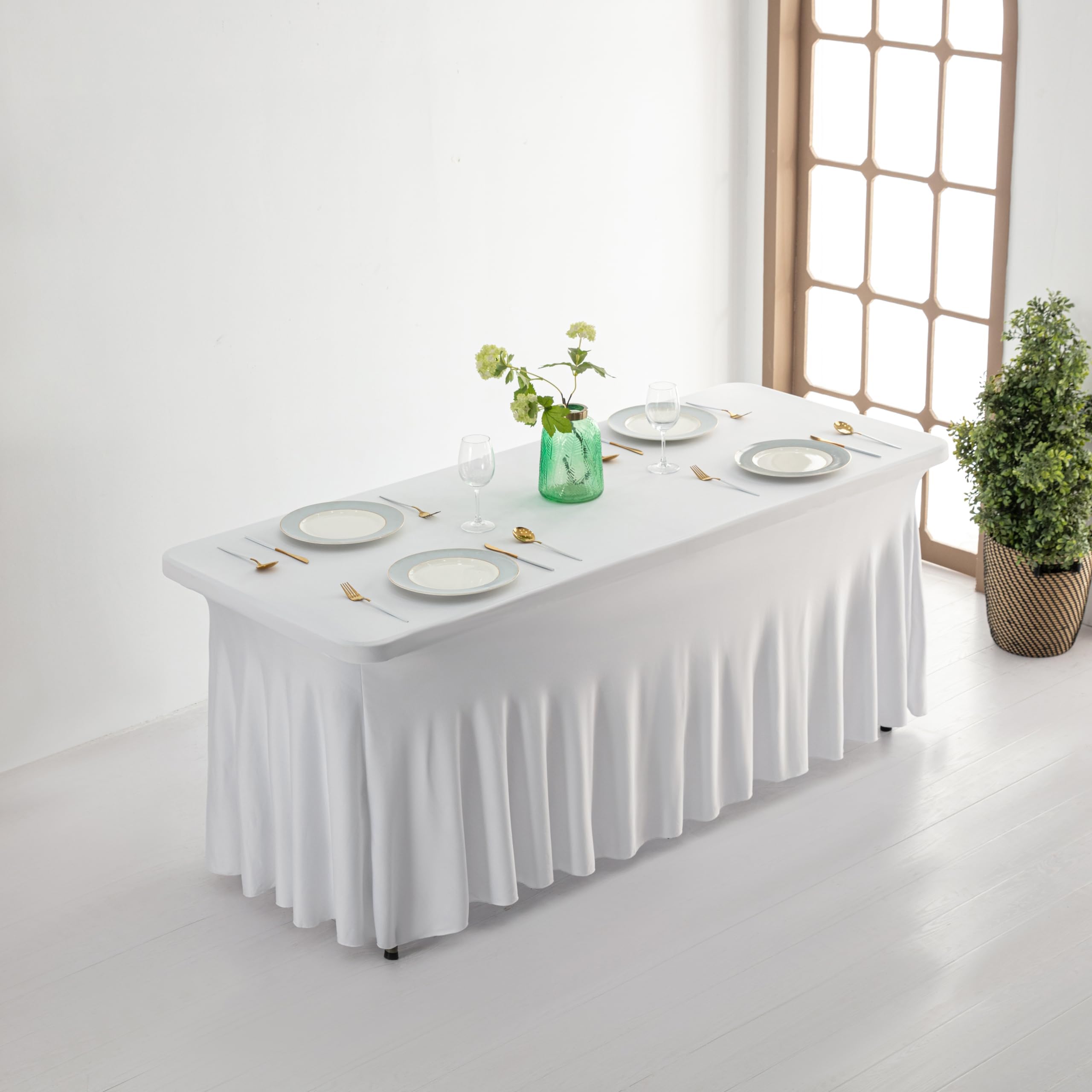 Ebeta Housse pour Tables Nappe de Tables, Spandex Stretch Lycra Table ...